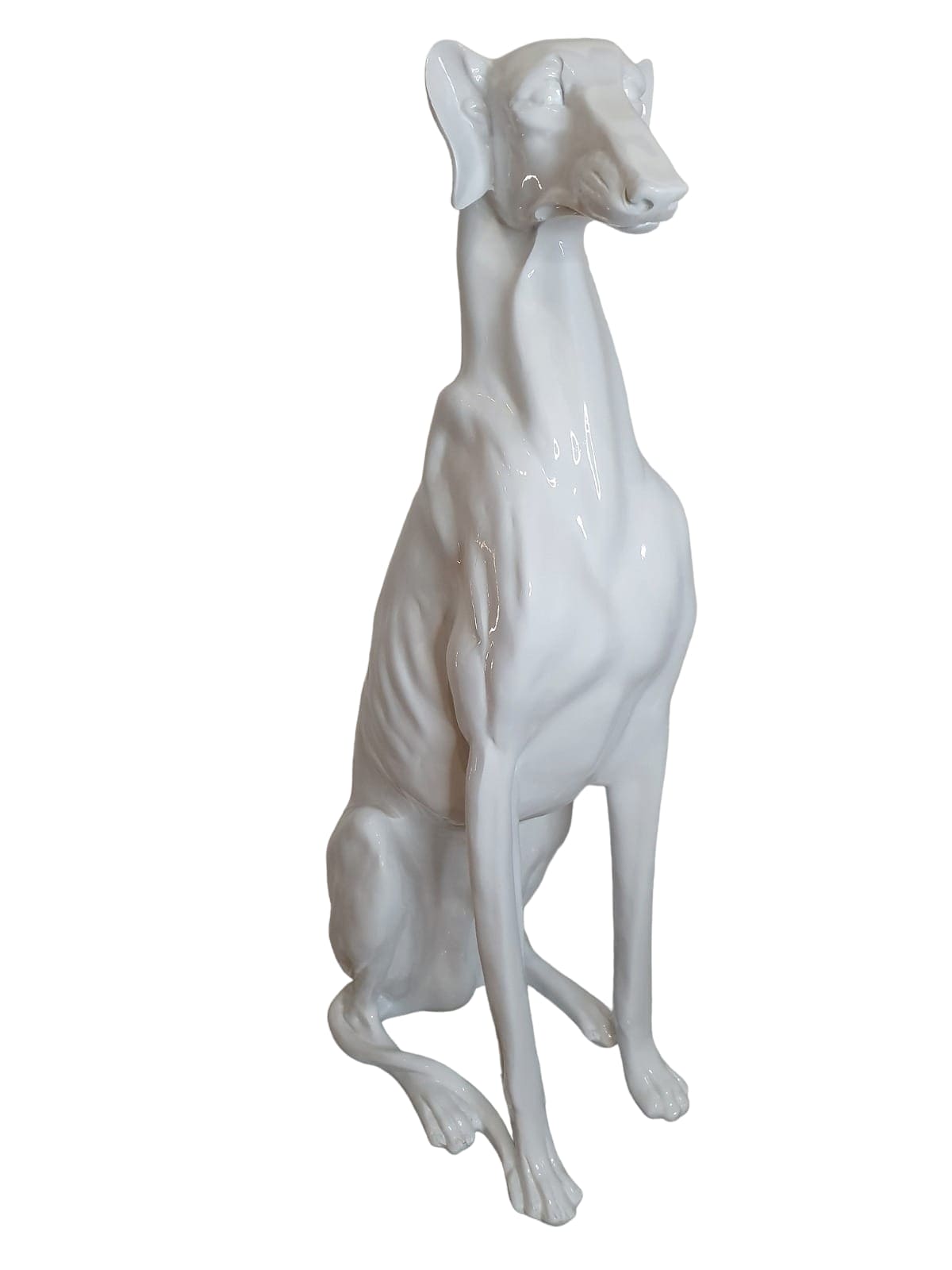 Perro Galgo Xl G240-B Blanco – CASONA DECO